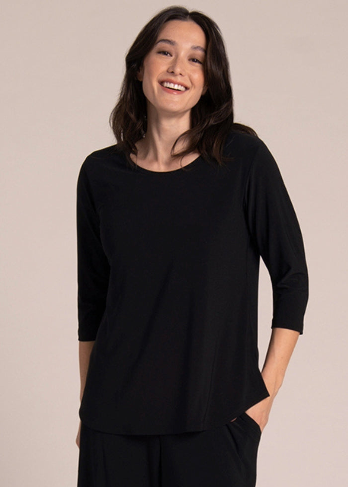 Sympli - 3/4 Sleeve Go To Classic Tee - Basic Colors – Shepherd's Fashions