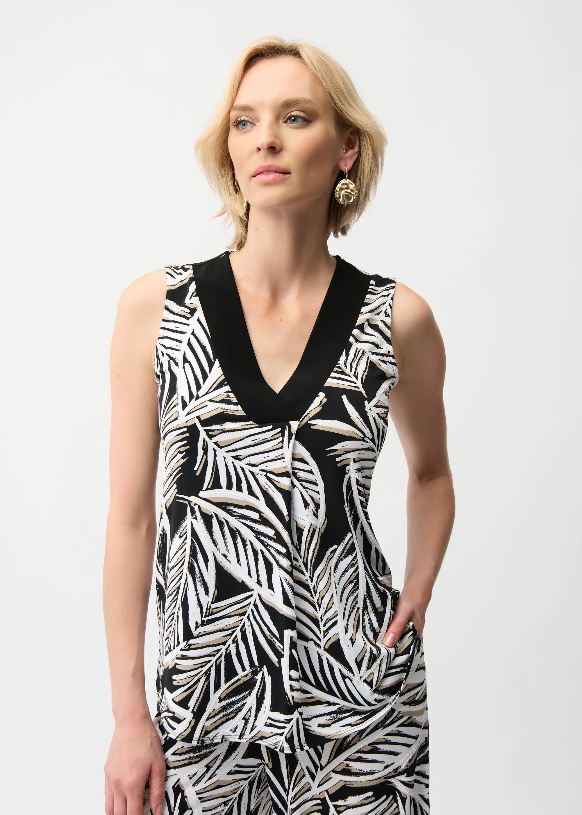 Joseph Ribkoff - Silky Knit Tropical Print Top – Shepherd's Fashions
