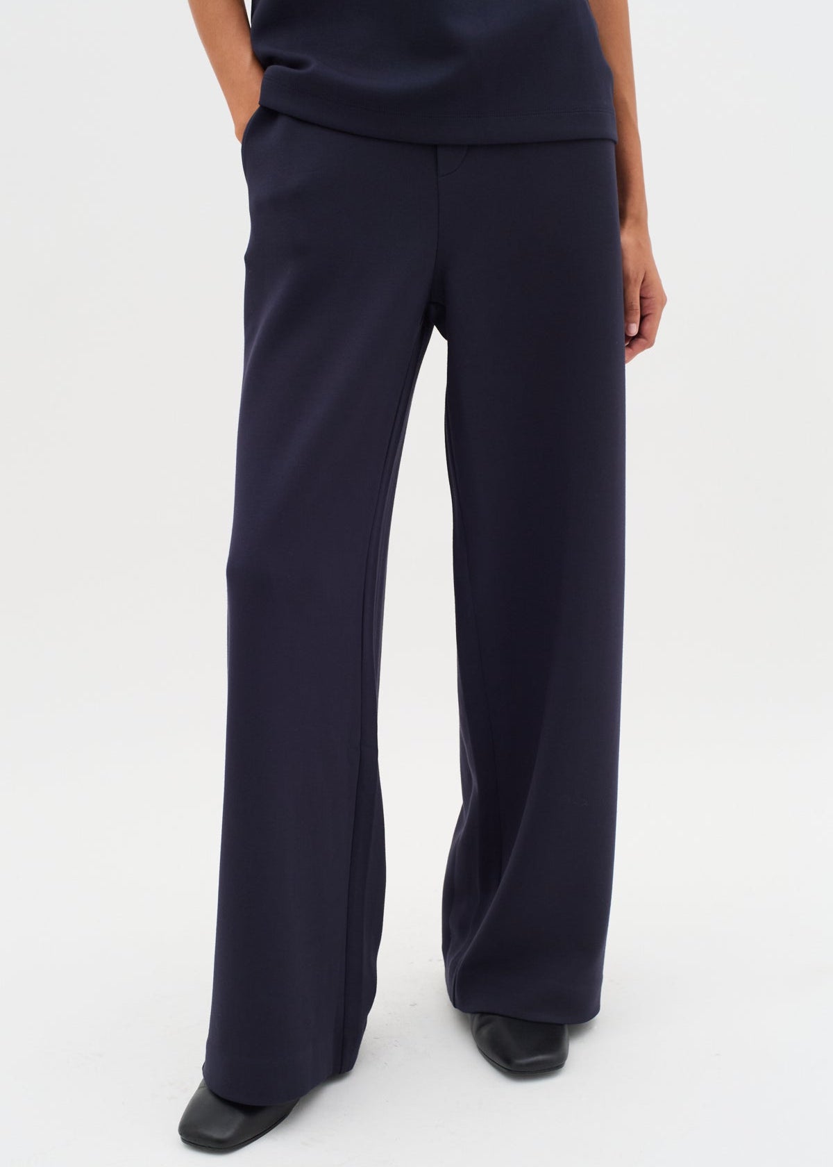 InWear Gincette Pant – Wide-Leg Pull-On Pants with Elastic Waist ...