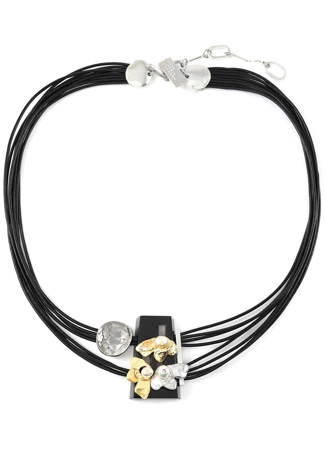 Anne-Marie Chagnon Normae Necklace – Pearls, Resin & Pewter – Shepherd ...