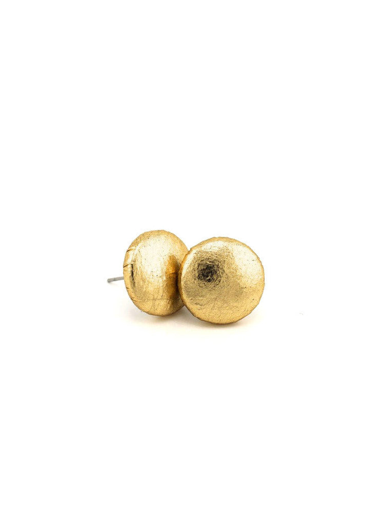 Design Fixation - Medium Leather Stud Earrings – Shepherd's Fashions