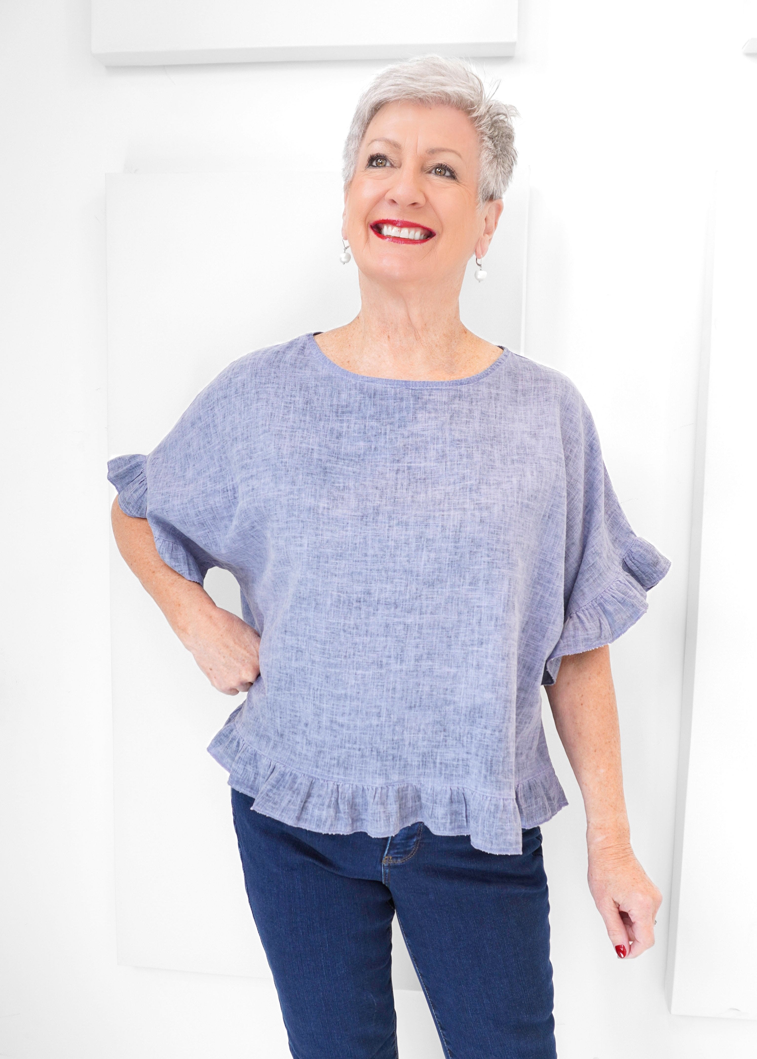 Catherine Lillywhite's - Ruffle Edge Tee – Shepherd's Fashions